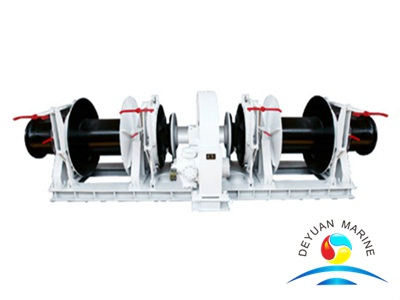 Ship Combination Anchor Windlass Mooring Winches With Double Drum from ...