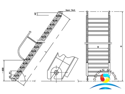 Model A&Af Engine Room Inclined Ladder from China manufacturer - China ...