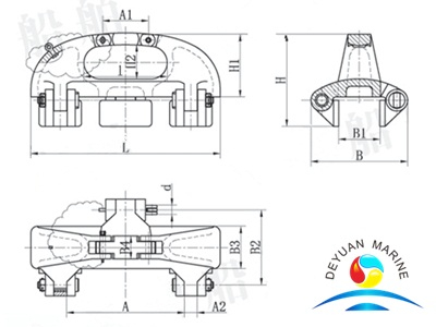 Stainless Steel-AISI316 Marine Mooring Reversal Fairlead Chock from ...
