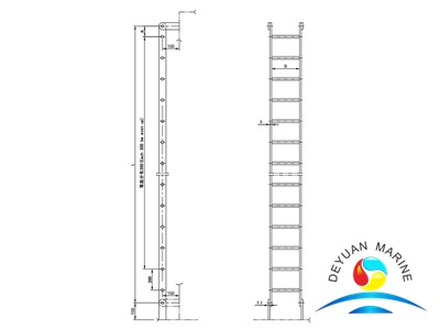ISO Standard Marine Steel And Aluminum Vertical Ladder For Boat from ...