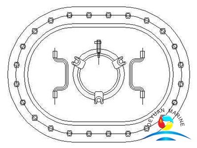 Model B Butterfly Clip Mounted Manhole Cover from China manufacturer ...